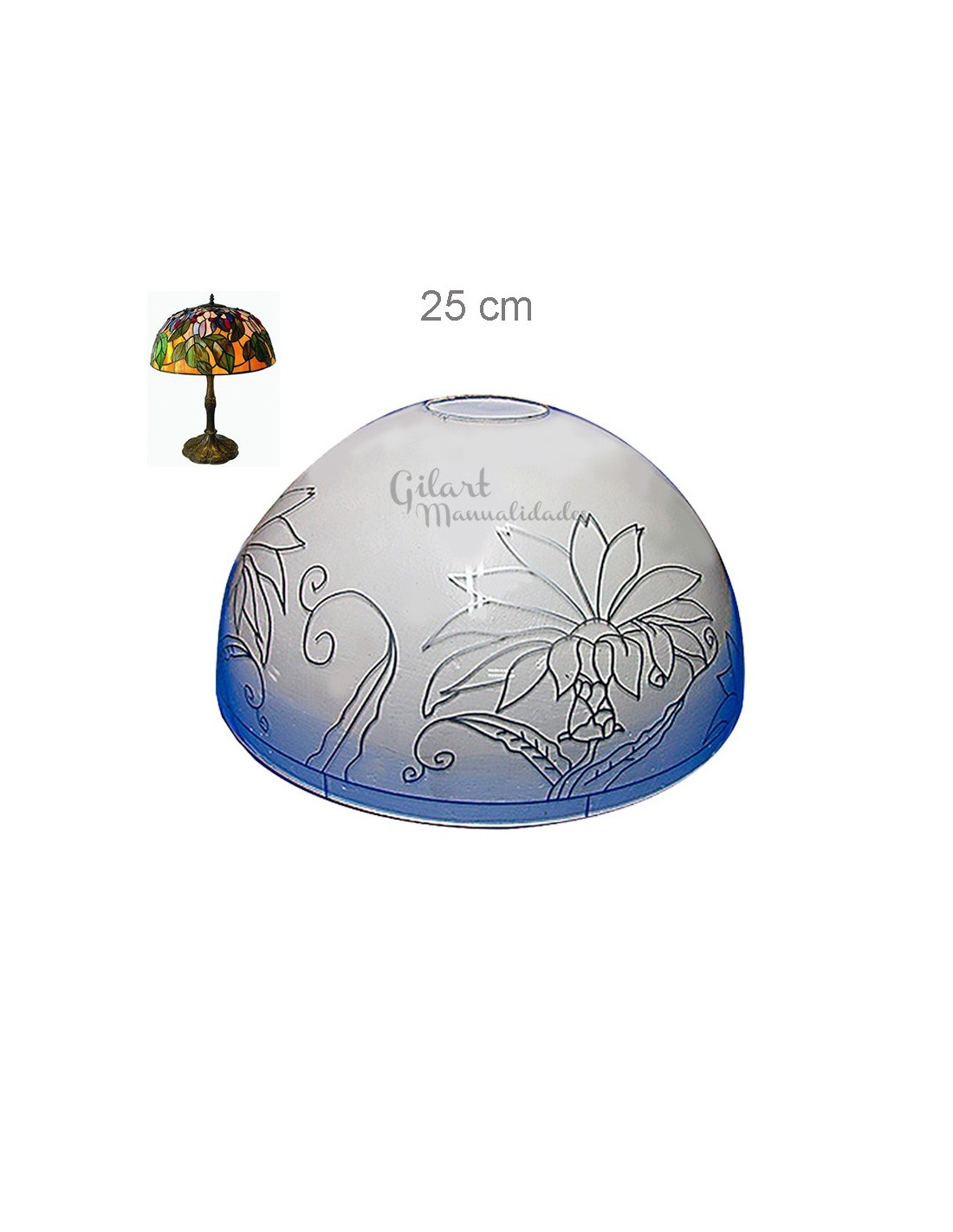 Comprar Pantalla Lámpara Tiffany Amaryllis 25cm | Gilart Manualidades