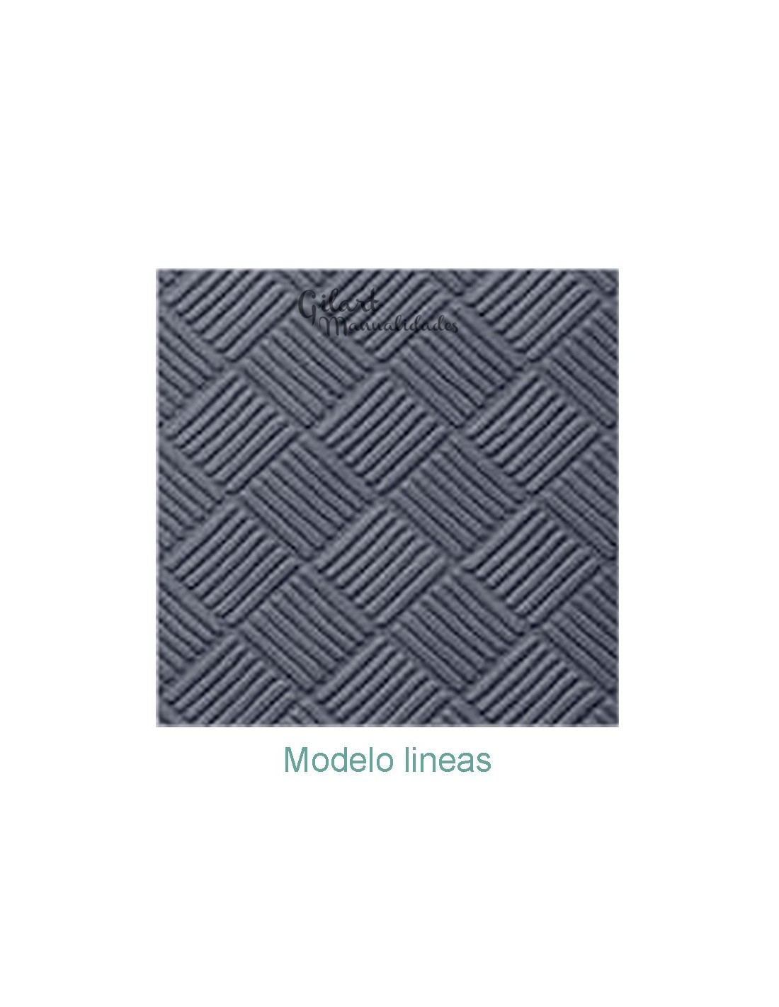 Comprar Placa Repujado Cuadro Líneas 120x120mm | Gilart Man.