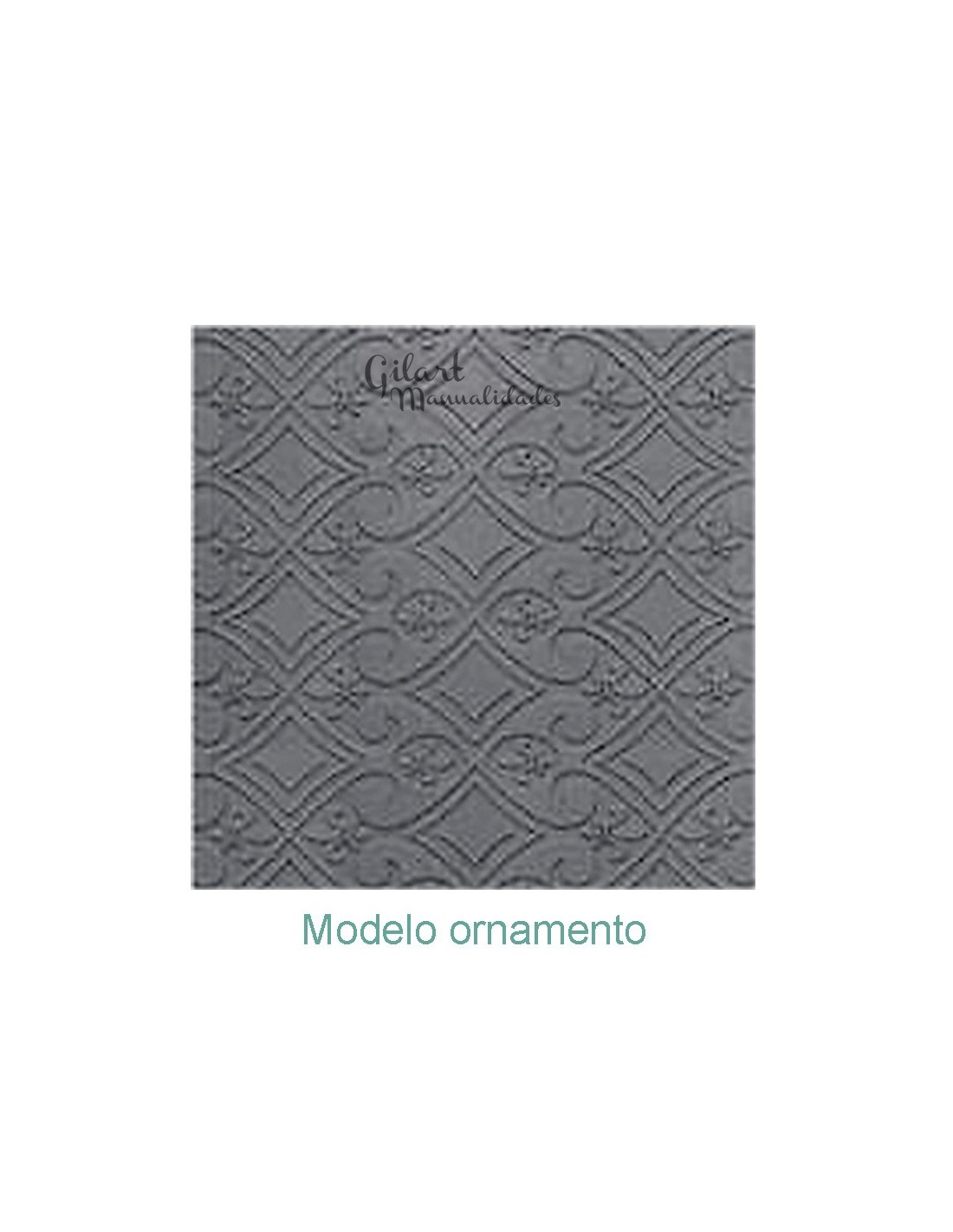 Comprar Placa Repujado Ornamental 120x120mm | Gilart Manualidades