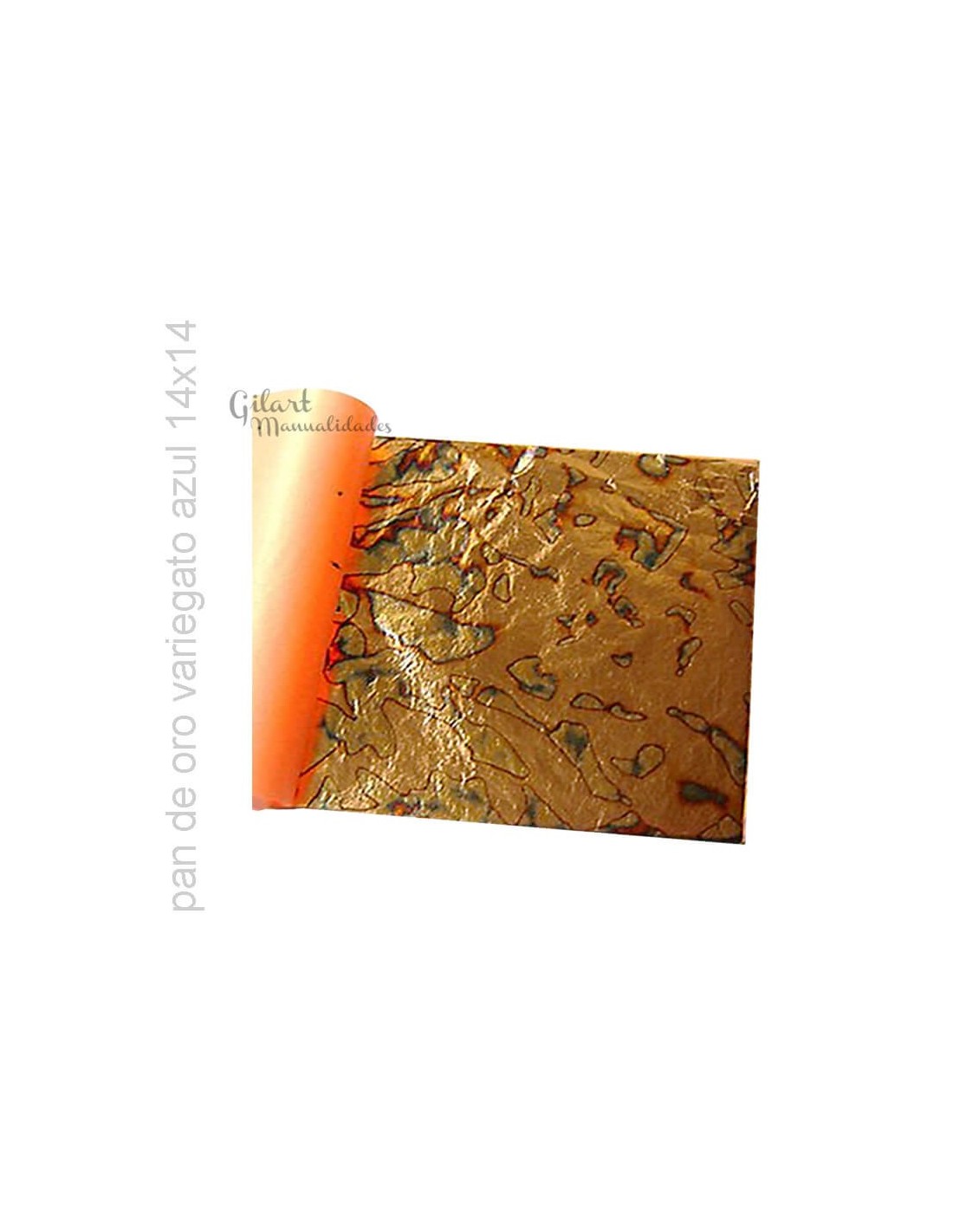 Comprar Pan Variegato Azul Oro 25 Hojas 14x14cm | Gilart Manualidades